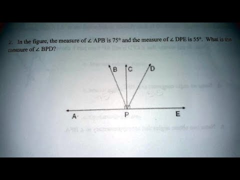 [Math] In the figure, the measure of âˆ APB is 75Â° and the measure of ...