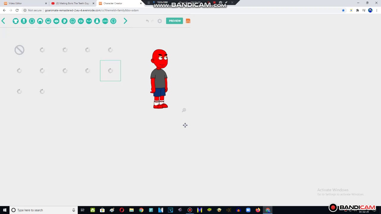 How to make Classic Caillou the teeth kid on GoAnimate - YouTube