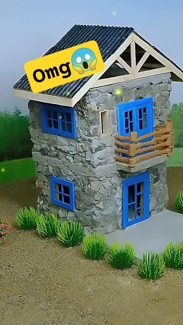 Beautiful Mini Stone House 🏡 | Amazing Handmade Miniature Home - YouTube