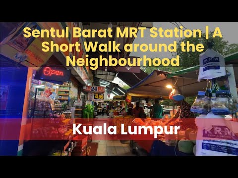 Sentul Barat MRT Station | A Short Walk around the Neighbourhood - YouTube