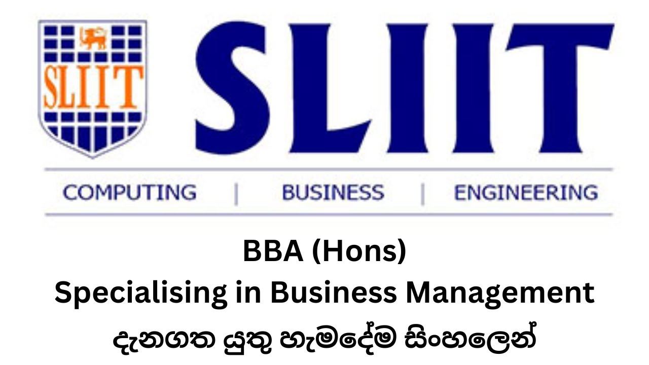 BBA (Hons) Specializing in Business Management | SLIIT උපාධිය ගැන ...