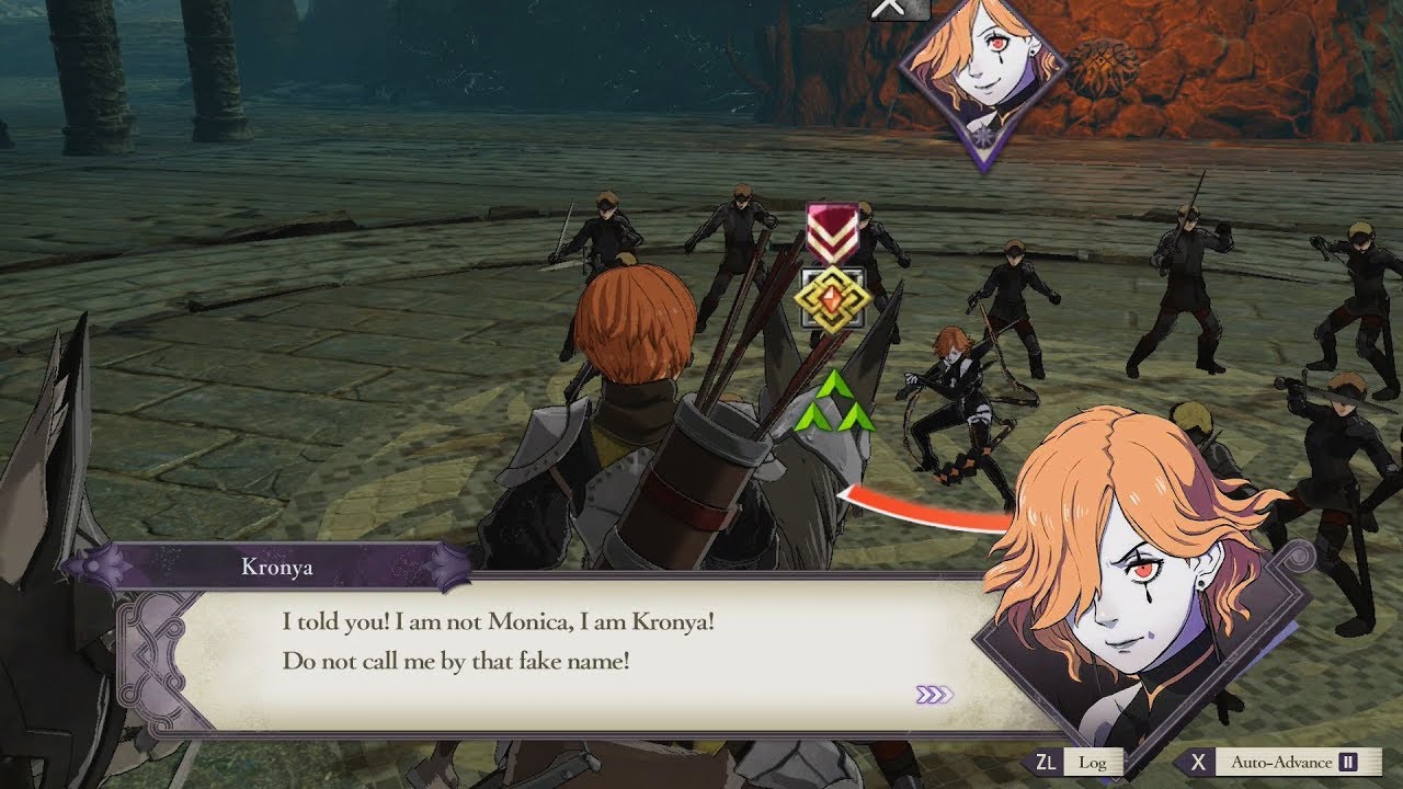 Fire Emblem: Three Houses - Leonie Vs Kronya Unique Dialogue - YouTube