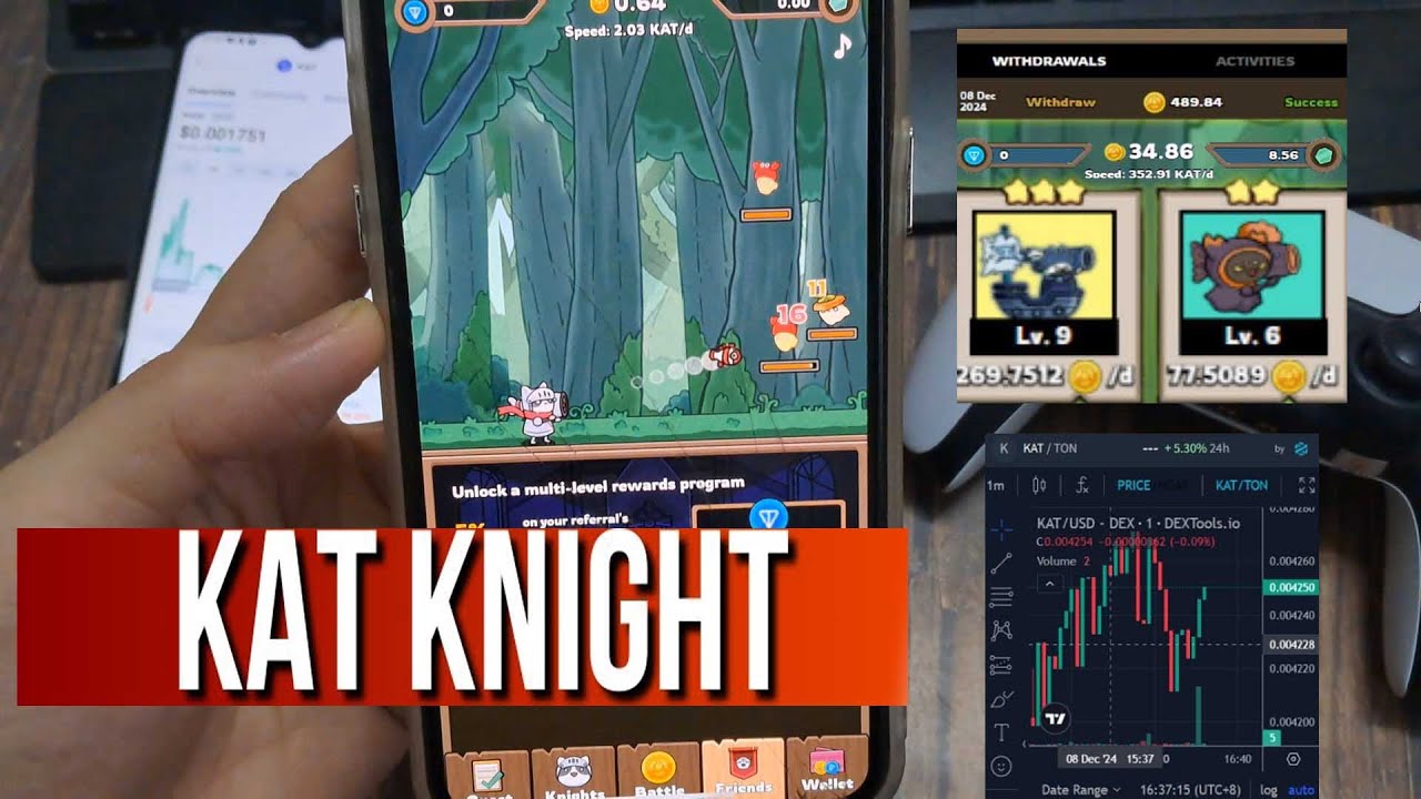 KAT KNIGHT - Kiếm Ngay 100$ Với Game KAT KNIGHT bot hệ Ton - YouTube