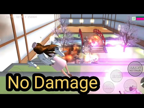 [Sakura School Simulator]Momo-gumi inside no damage clear