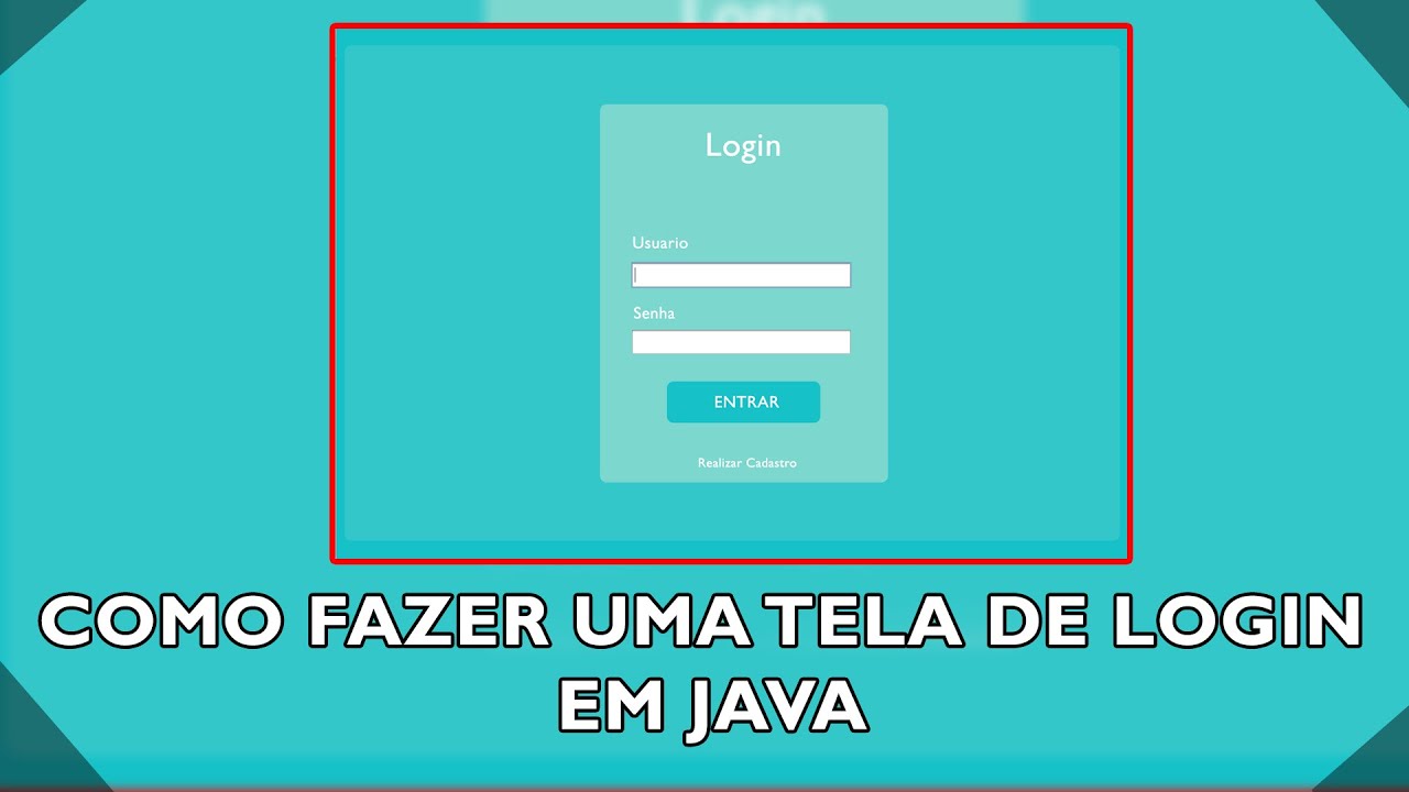 Como Criar uma Tela de Login no Java! #6 - Cadastrando Usuário - YouTube