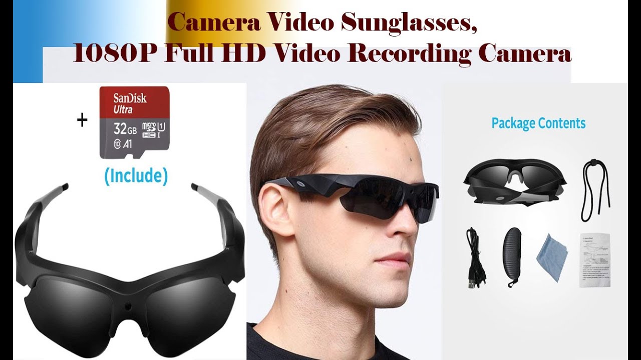 Camera Video Sunglasses,1080P Full HD Video Recording Camera - YouTube