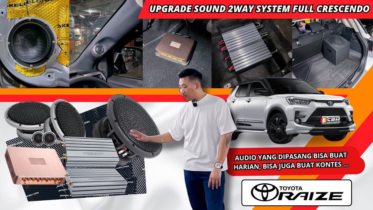 Toyota Raize Upgrade Sound 2way System Full Crescendo Revolution ...