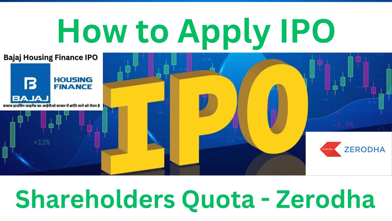 How to Apply For IPO in Shareholder Quota From Zerodha | UPI Method ...