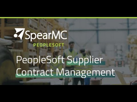 July 2023 SpearMC: PeopleSoft Supplier Portal: Deployment Best ...