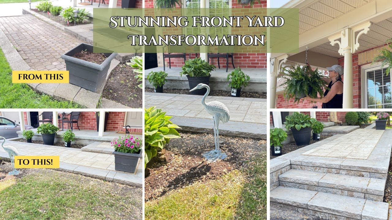 Check Out Our Finished Walkway Project! | Stunning Front Yard Makeover ...
