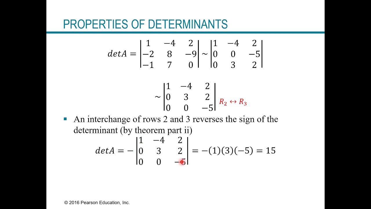 Properties of Determinants (Linear Algebra) - YouTube