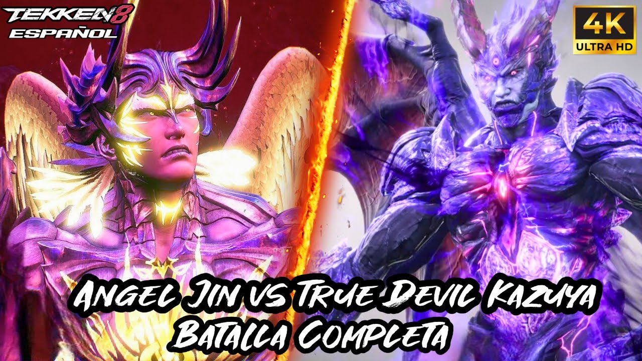 TEKKEN 8 - Angel Jin vs True Devil Kazuya Batalla Completa En Español I ...