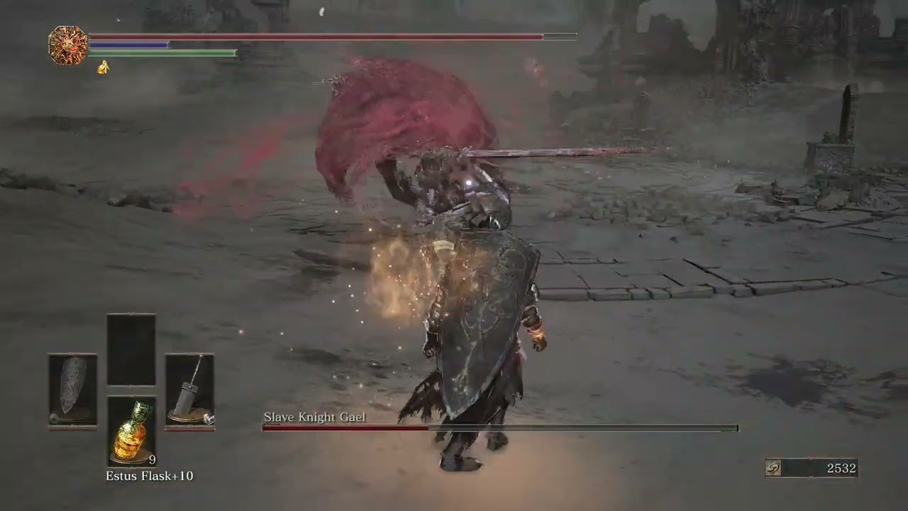 Dark Souls 3: Slave Knight Gael vs Greatsword - YouTube