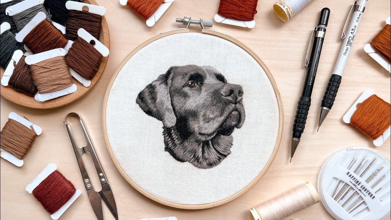 making a realistic pet portrait / ft. my kitten 🐶 - YouTube