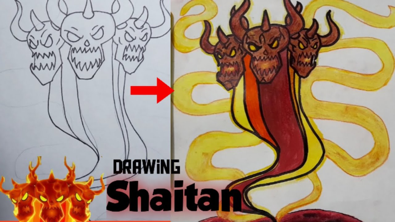Drawing Shaitan | Chhota Bheem New Big Picture Series | Chhota Bheem vs ...