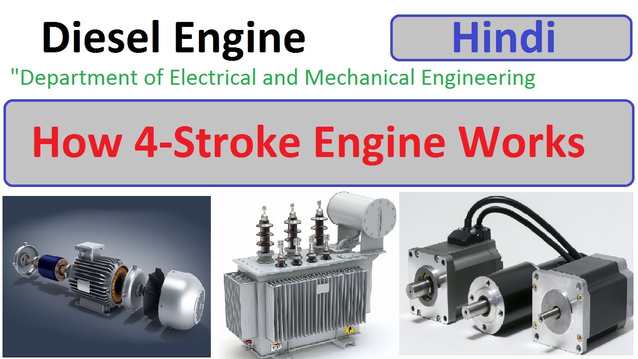 How 4 Stroke Diesel Engine works | Compression Ignition Engine | Four ...