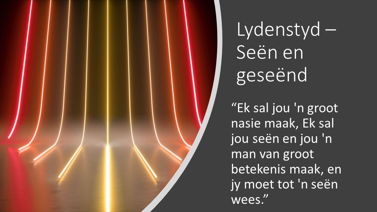 Lydenstyd, Seën en Seëninge (04-03-2023) - YouTube