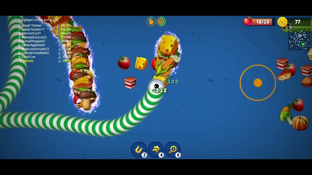 Gladiator snake 🐍🖤🐍#game #game #worms zone.io - YouTube