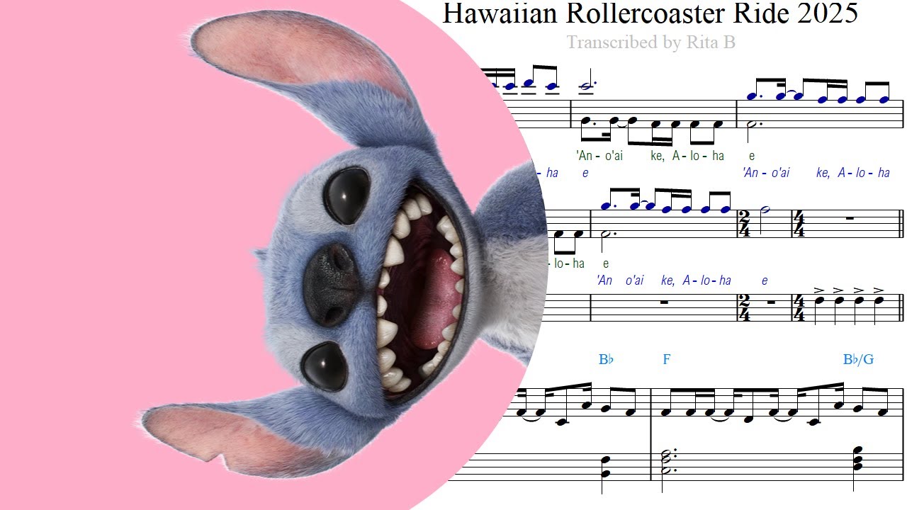 Hawaiian Roller Coaster Ride — Piano Sheet Music - YouTube