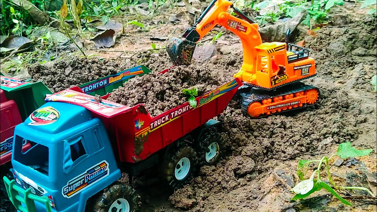 Mobil pasir,excavator | mobil truk full muatan tanah #part2 - YouTube