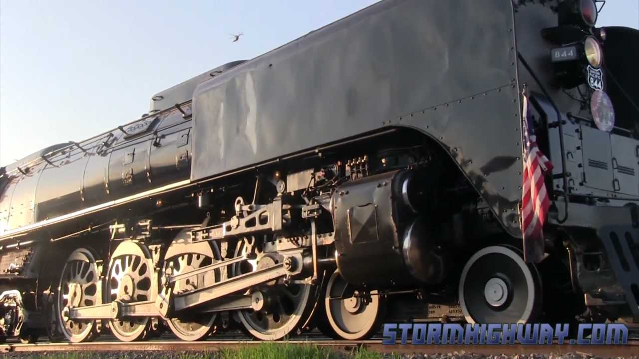 (HD) Union Pacific #844 steam through St. Louis, March 27-28, 2012 ...