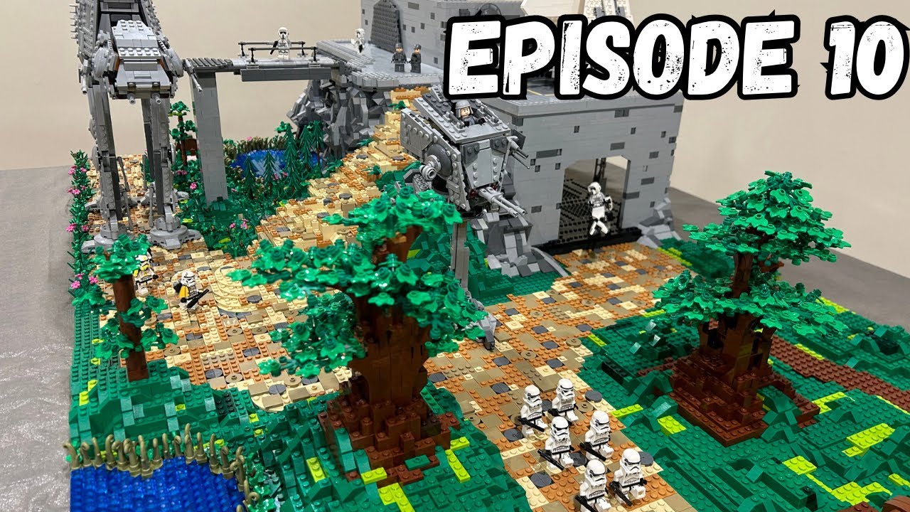 LEGO Star Wars | Building an Imperial Base Episode 10- Terrain & Pedway ...