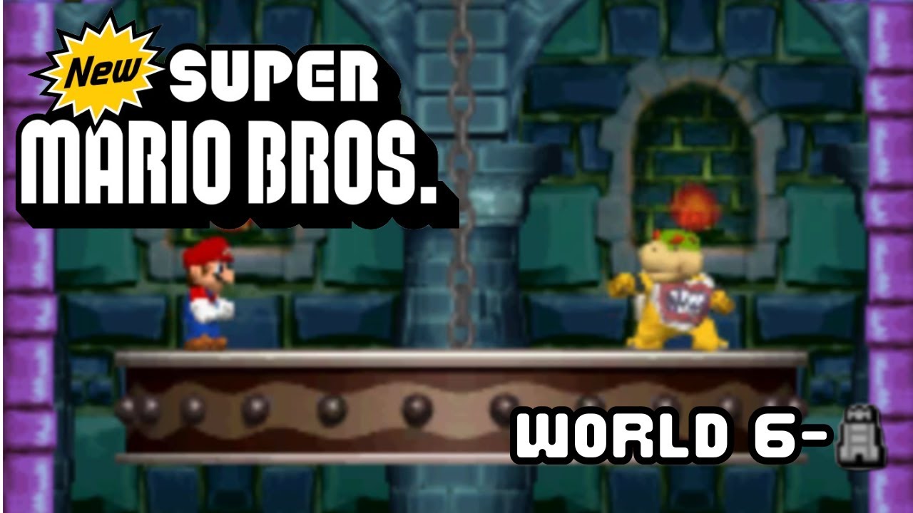 Let's Play New Super Mario Bros. DS World 6-Tower - YouTube