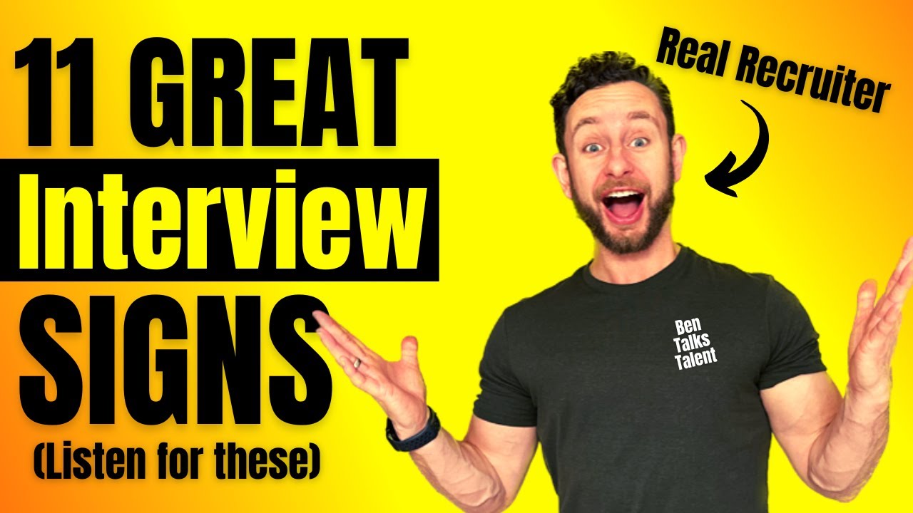 11 GOOD Things to Hear in an INTERVIEW - YouTube