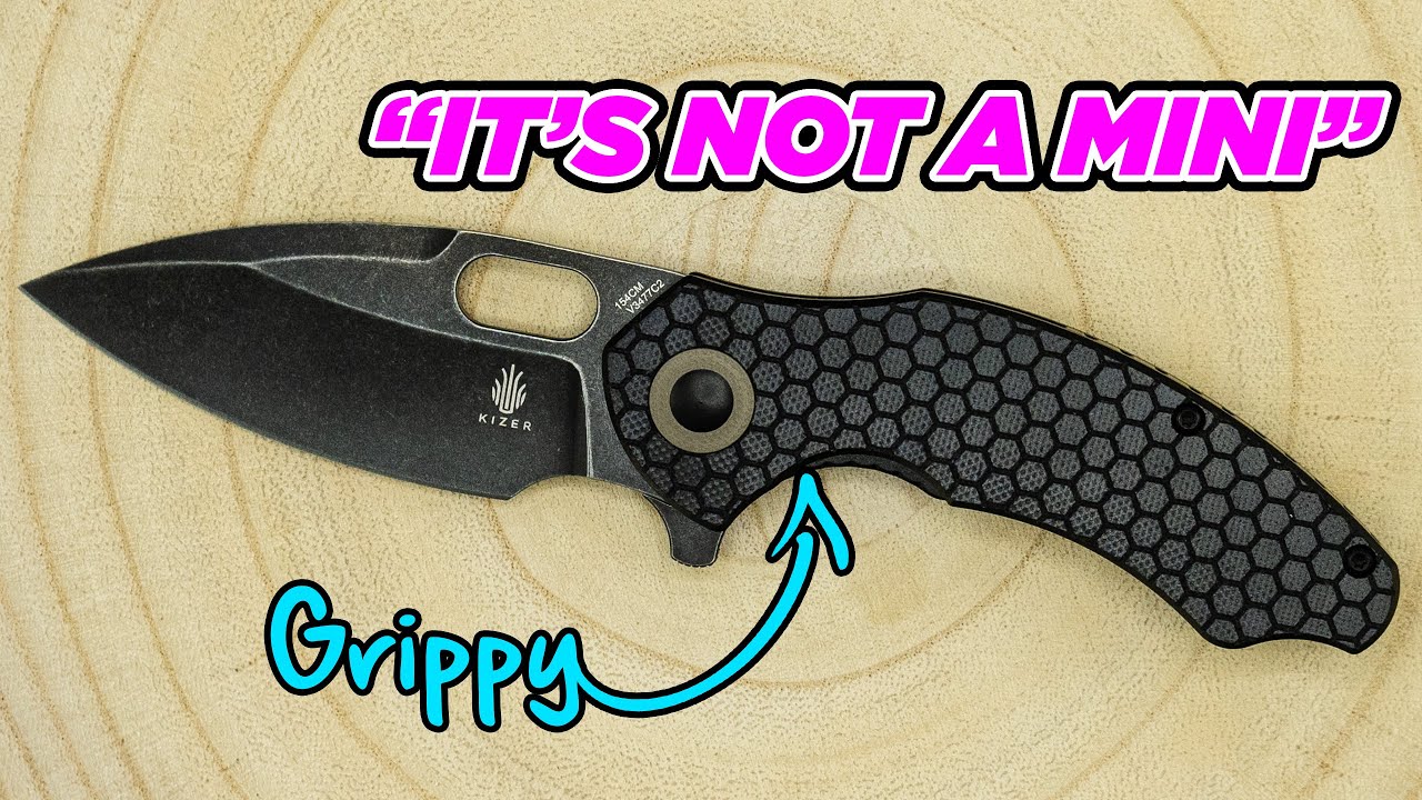 Kizer Mini Roach Review - Bigger Knife, Smaller Blade - YouTube