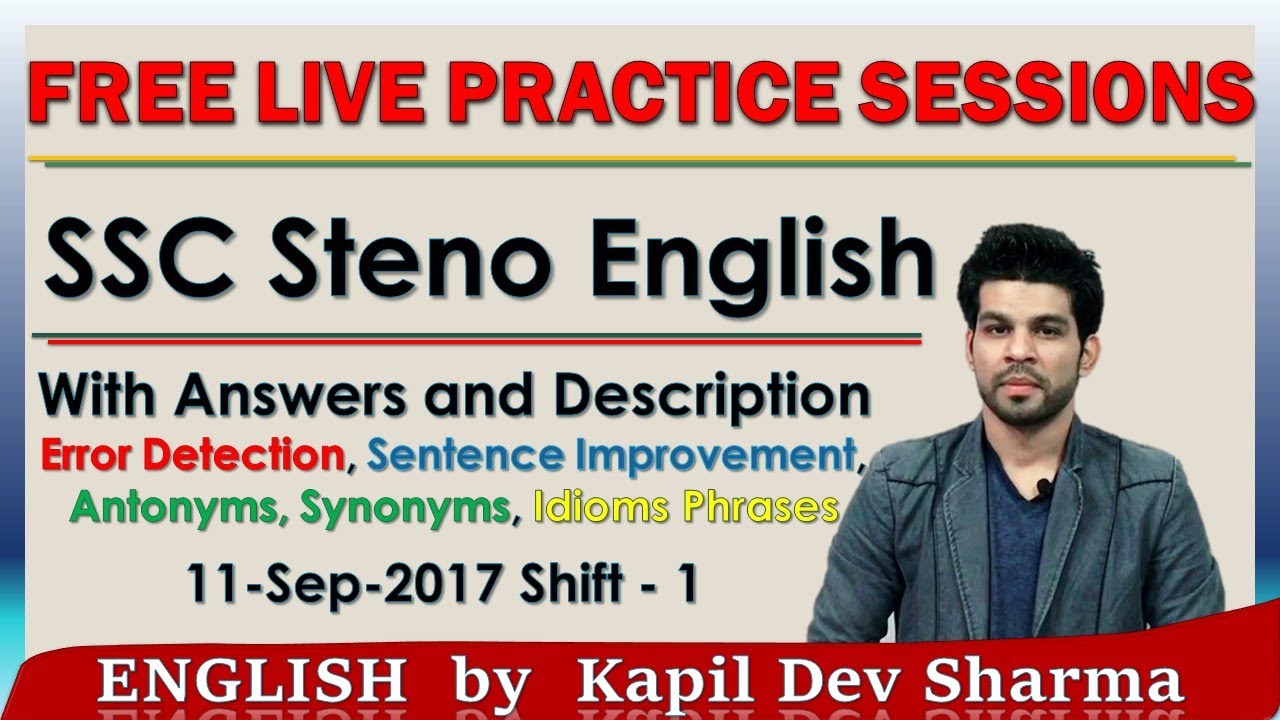SSC Stenographer English Full Paper with Answers and Description 11-Sep ...
