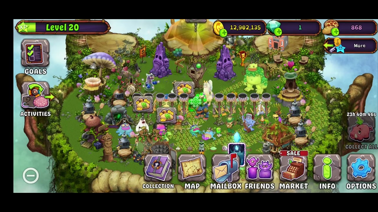 my new msm plant island decoration - YouTube