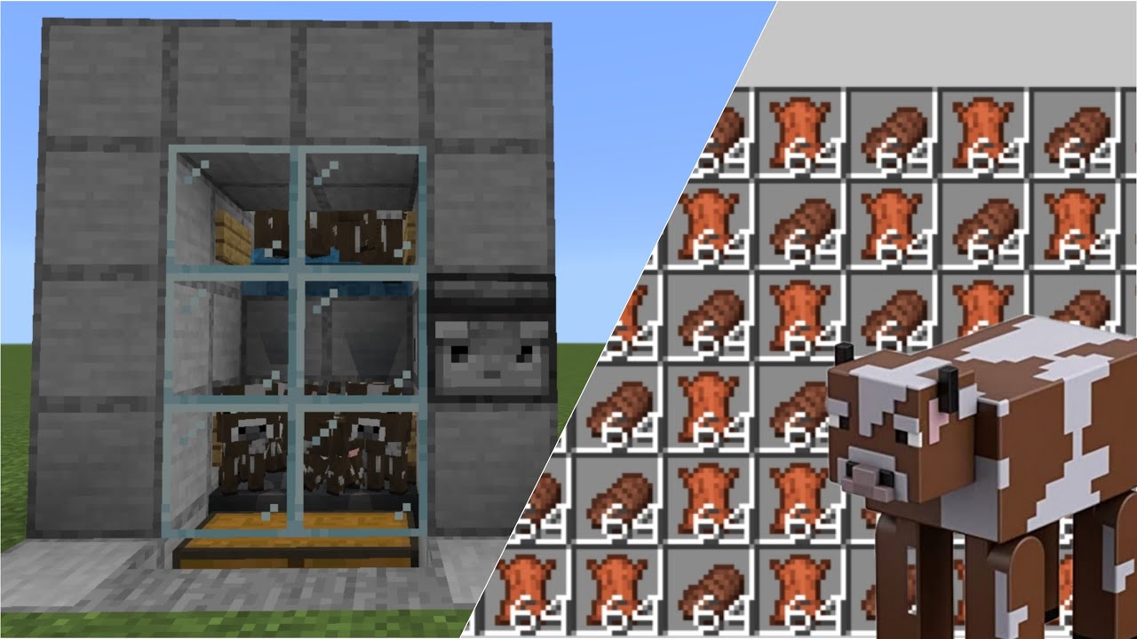 Easy simple Cow Farm For Minecraft 1.19 - YouTube
