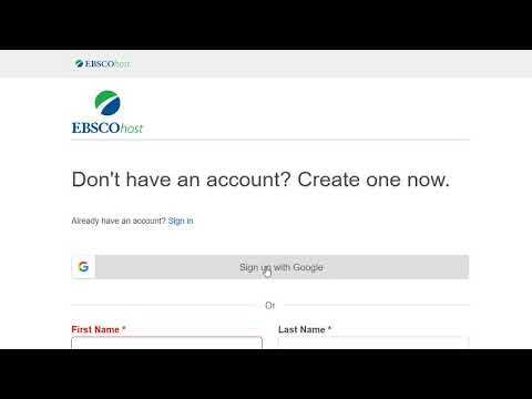 setting up google sign in for ebsco - YouTube