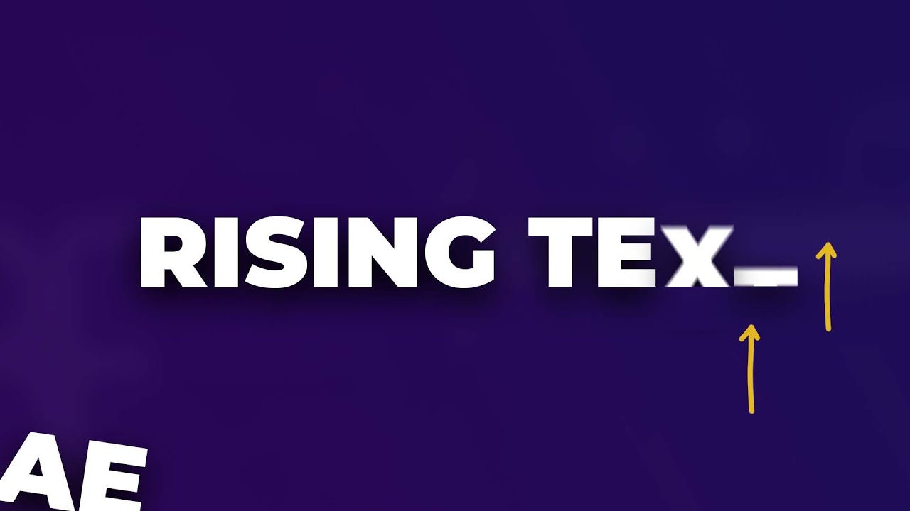 Rising Text Animation in Adobe After Effects 2023 - YouTube