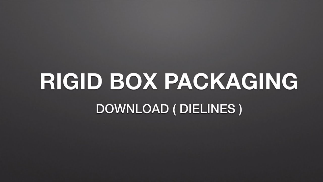 Rigid Box Dyelines || Pack of 5 Styles - Set A || Download - YouTube