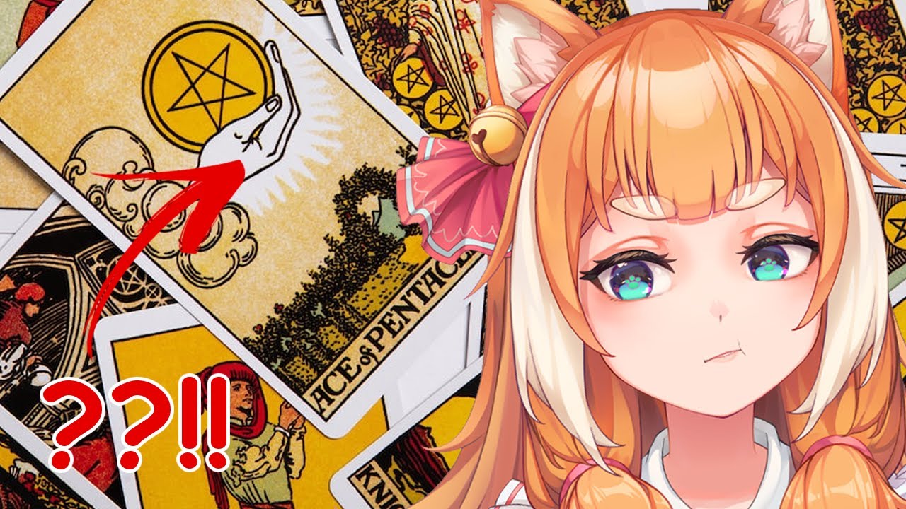 [Tarot] Vtuber tries handcam Tarot reading as a newbie + Dinkum - YouTube