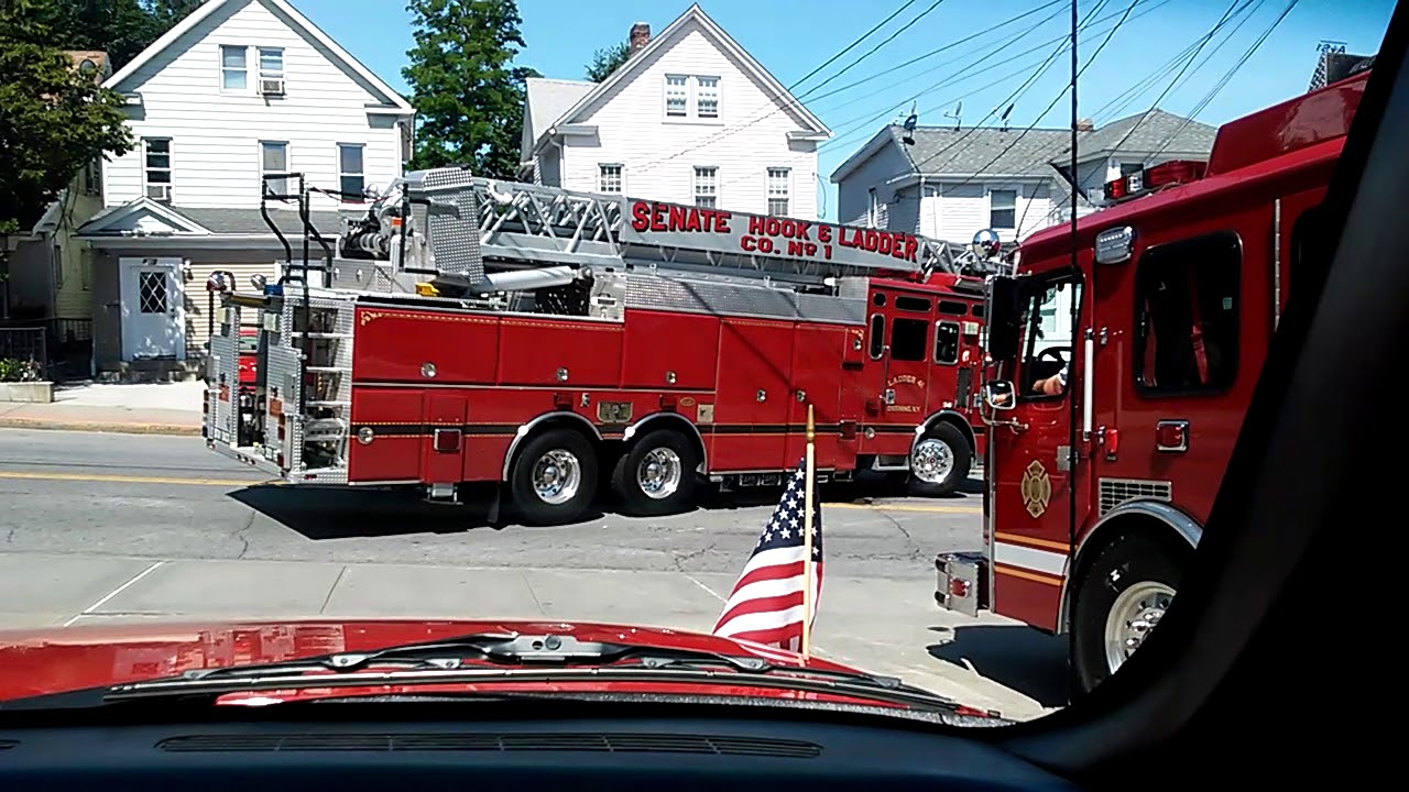 O.F.D Ladder 41, Rescue 14, and Utility 51 headed for fuel.. - YouTube