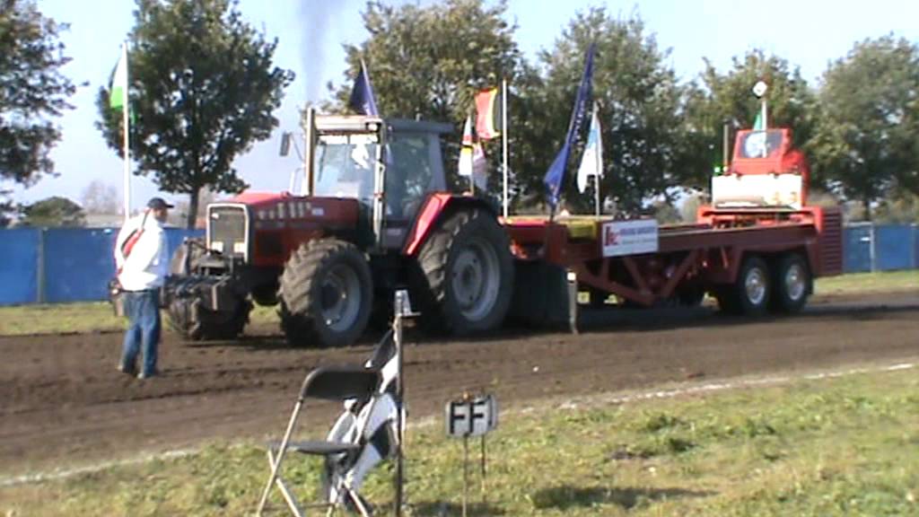 Massey Ferguson 3690 8.5ton full-pull bk trekkertrek - YouTube
