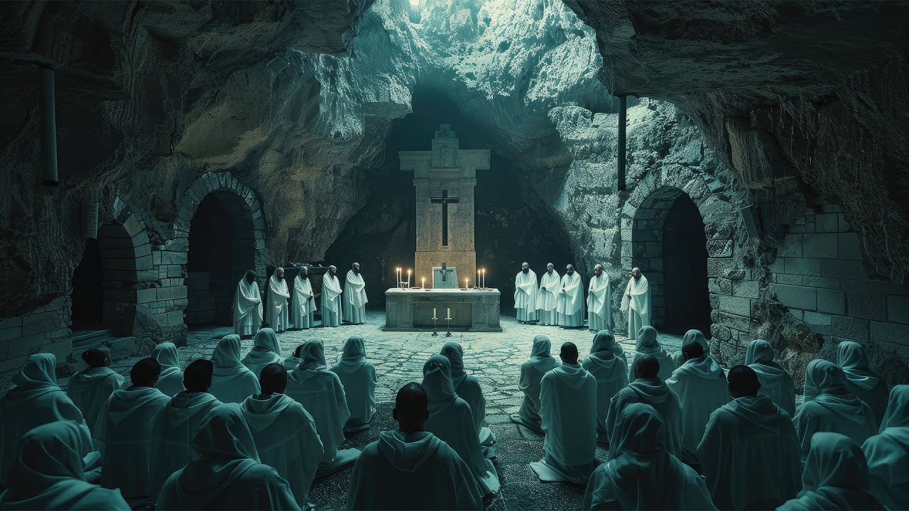 Gregorian Chant | Praying Before the Cross of Jesus with Rosary Music ...