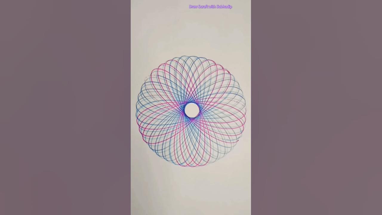 Colourful spirograph pt-1 #art #spirograph #spirography - YouTube