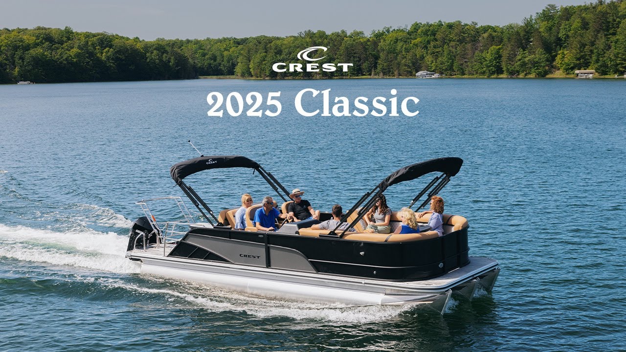 Crest Pontoons | 2025 Classic - YouTube