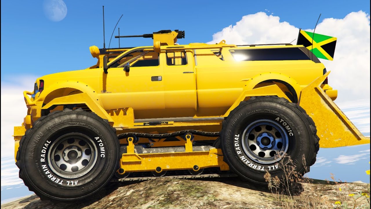 BULLDOZER MONSTER TRUCK MOD! | GTA 5 PC Mods - YouTube