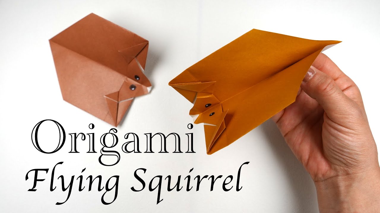 How to Make an Origami Flying Squirrel/ Easy Paper craft/ Origami ...