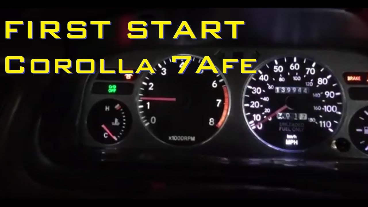 7afe first start - YouTube