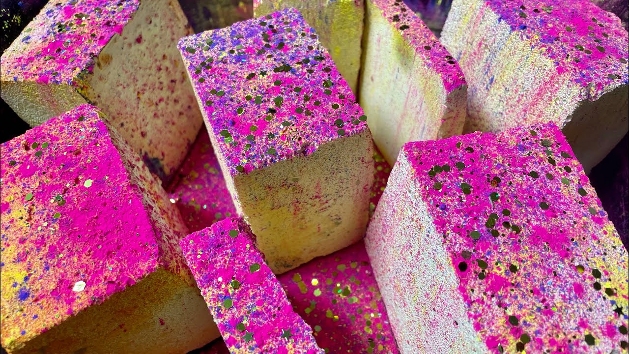 Colorful Gym Chalk Crush - YouTube