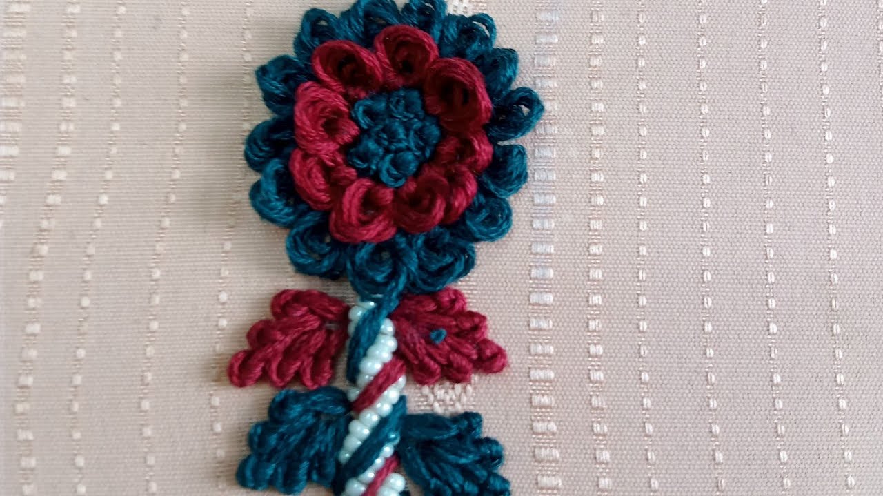 Handwork chhalla long ganth handembroidery design handwork khatli ...