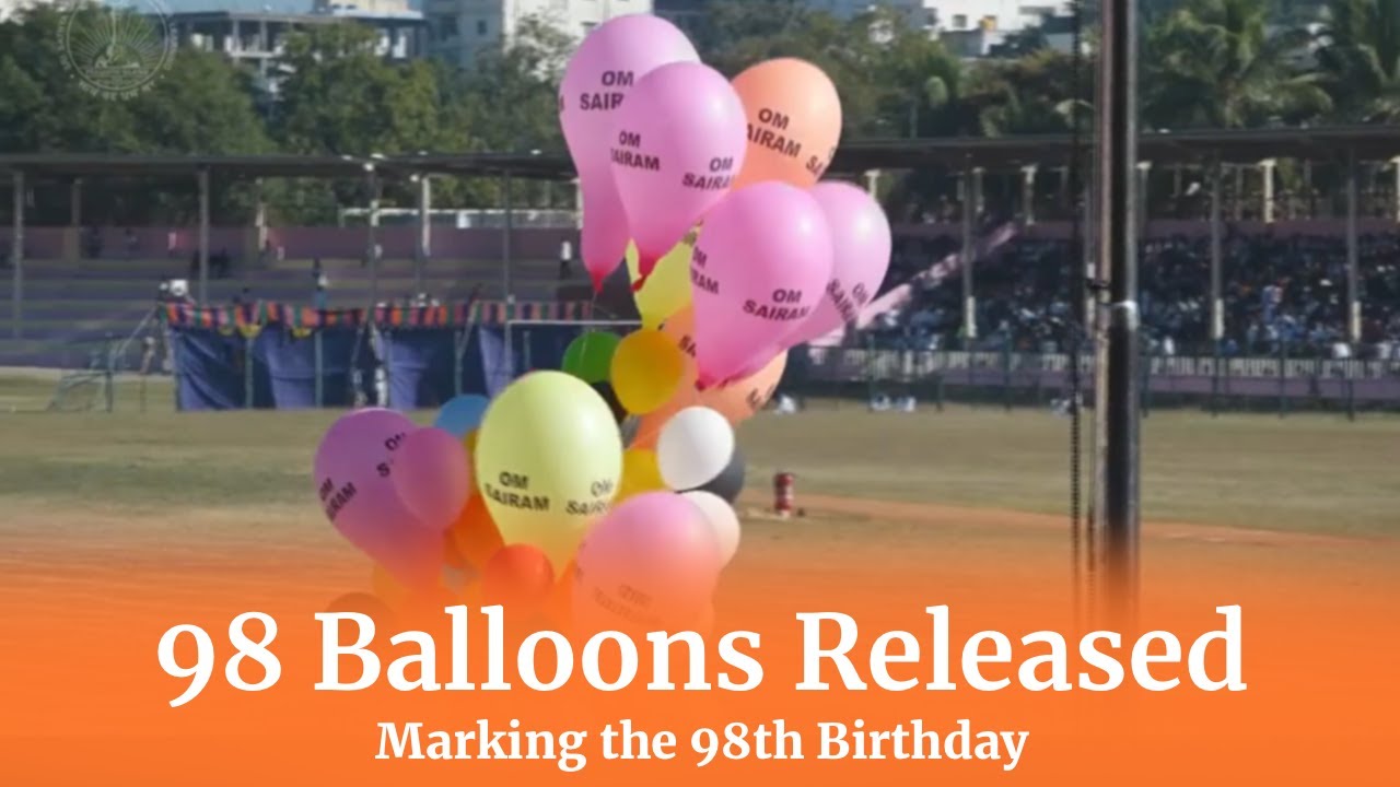 98 Balloons Released Marking 98th Birthday | Sportsmeet 2023 - YouTube
