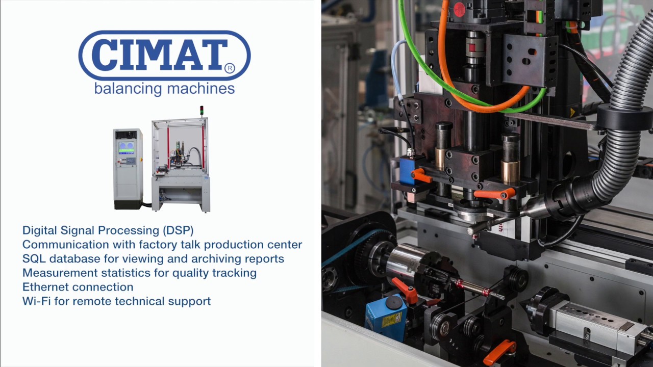 CIMAT: electric armature balancing machine with automatic drilling ...