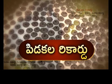 Prasad From Tanuku Making Huge 'Bogi Pidakalu' For Limca Book Of ...