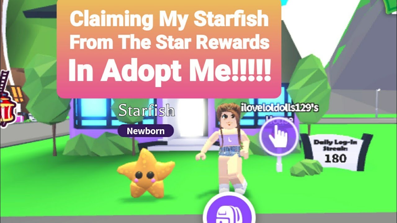 Claiming My *STARFISH* From The Star Rewards In Adopt Me!!! - YouTube